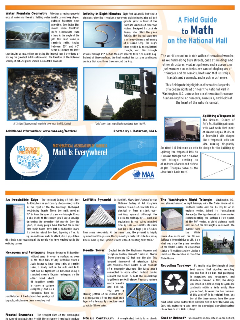 Field_Guide-Math_on_the_National_Mall | PDF | Triangle | Geometry