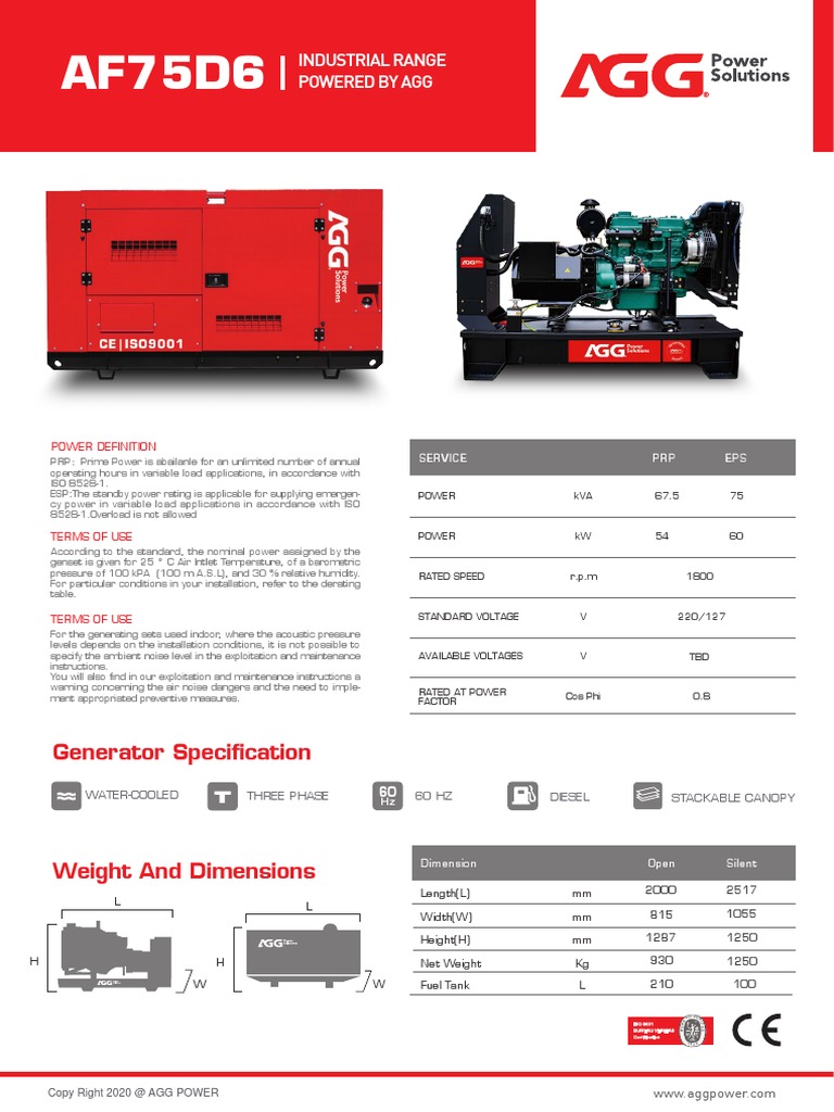 Planta Agg - AF75D6 | PDF | Electricity | Electrical Engineering