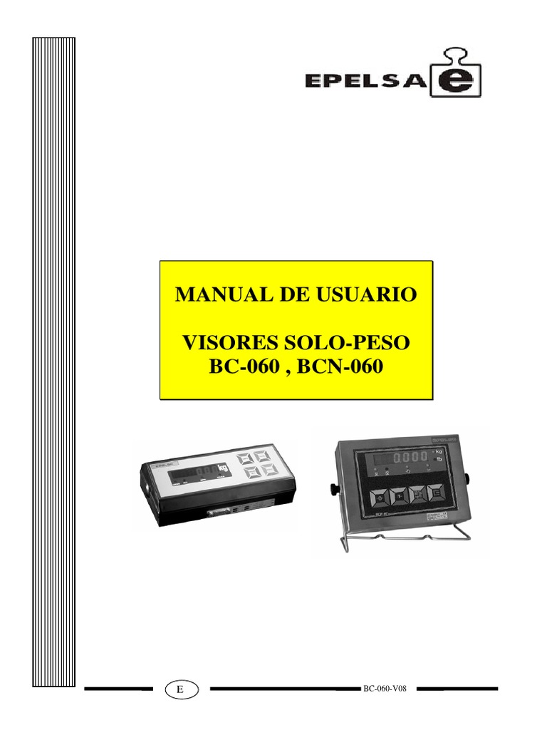 Manual BC-60 V8 | PDF | Equipo de oficina | Equipo