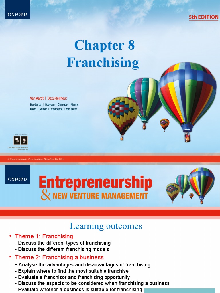 Chapter 7 - Franchising | PDF | Franchising | Business