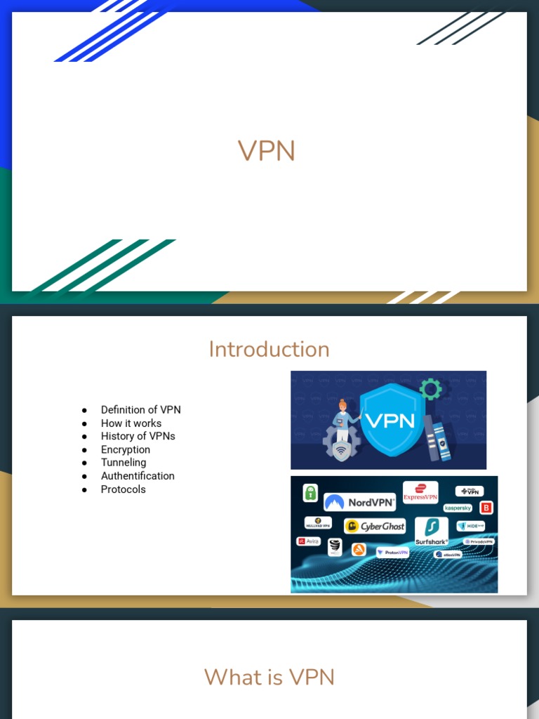 VPN Presentation | PDF | Virtual Private Network | Computer Network