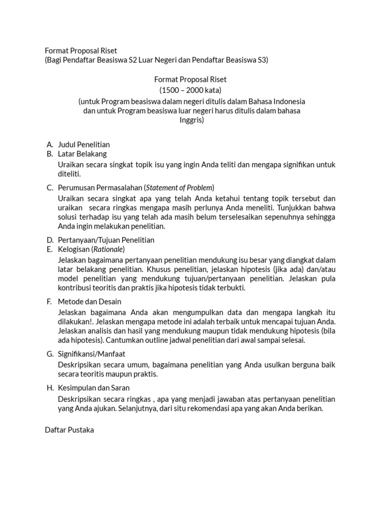 04 Format Proposal Riset | PDF | Seni