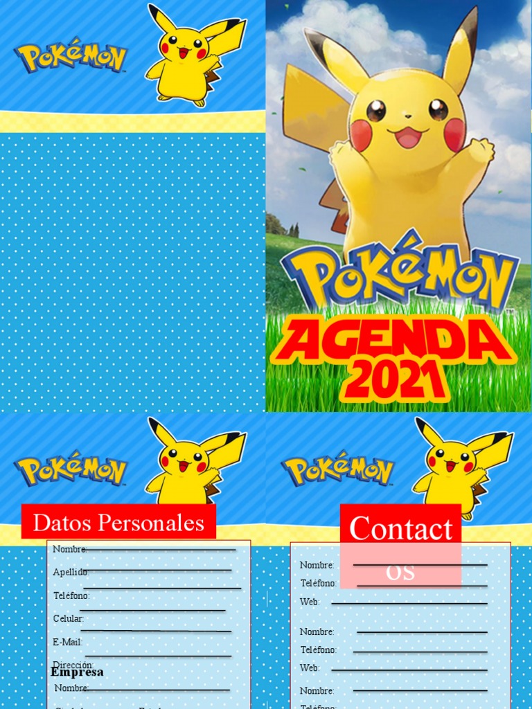 Agenda Pokemon 2021 | PDF