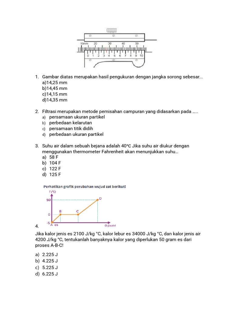 Siaga Us Fisika SMP 2023 | PDF