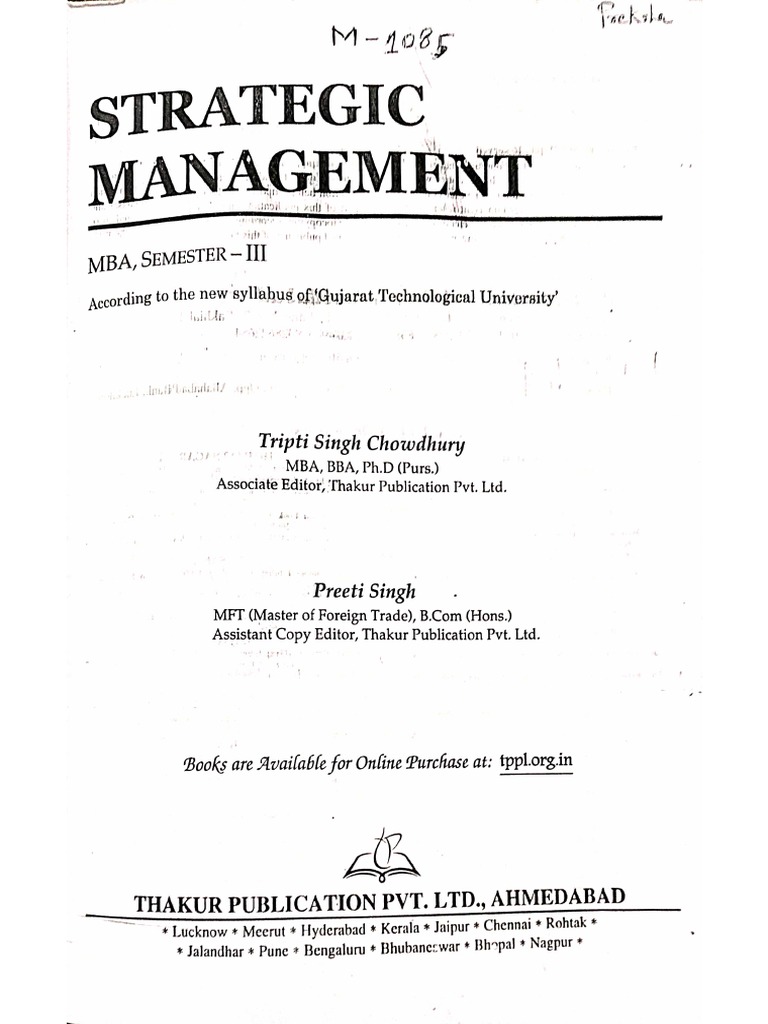 Strategic Management | PDF