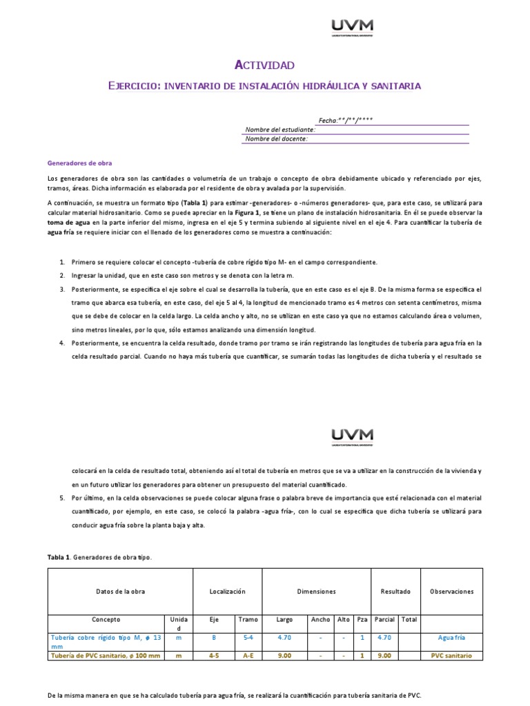 U5_Actividad 12 | PDF | Tubería (transporte de fluidos)