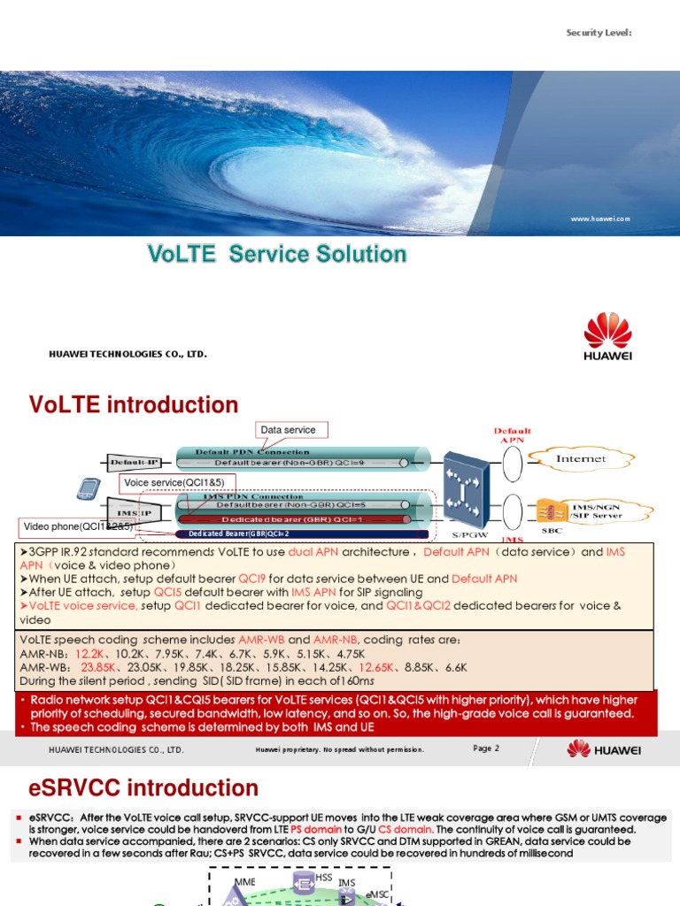 TIM_RF_VoLTE_Service_Solution | PDF | Lte (Telecommunication) | Ip ...