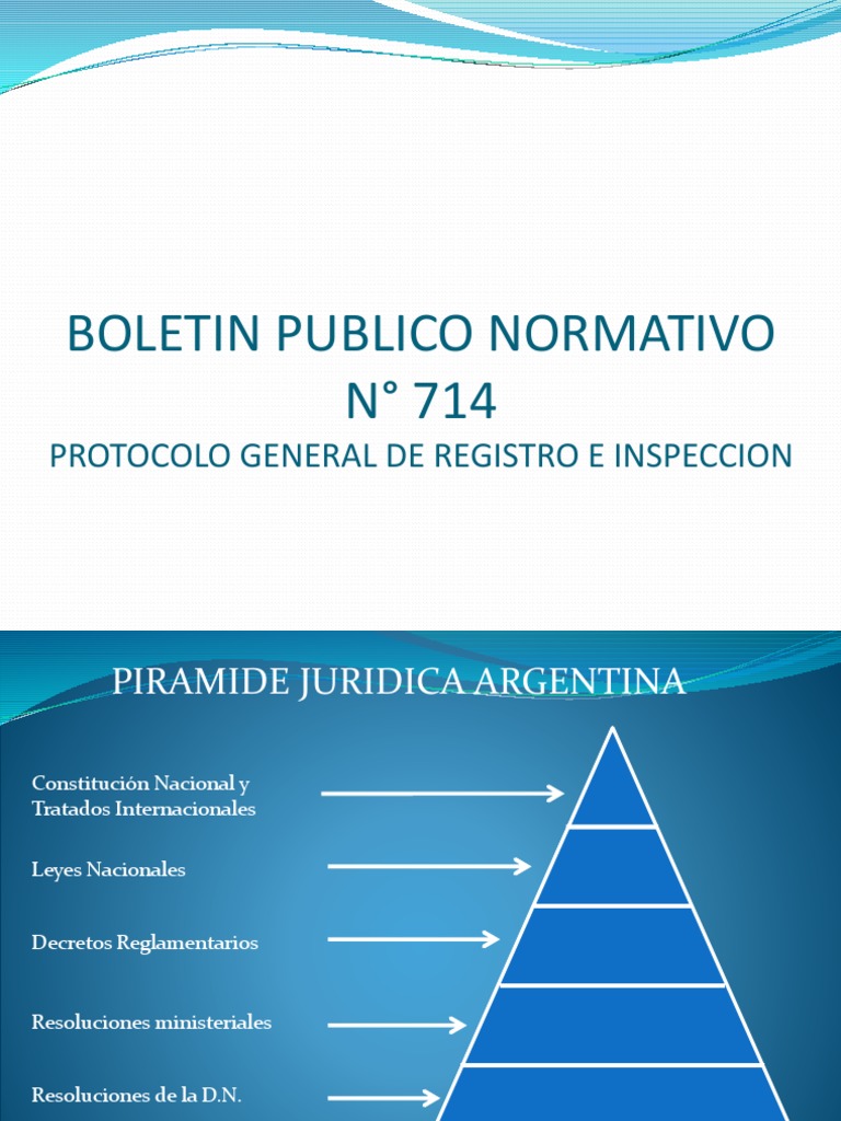 001 B.P.N 714 Protocolo General de Registro e Inspeccion | Descargar gratis PDF | Justicia ...