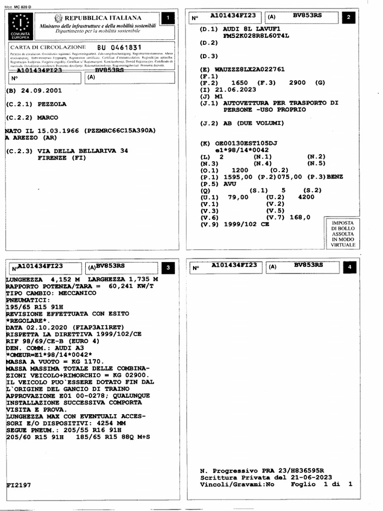 Libretto AUDI A3 | PDF