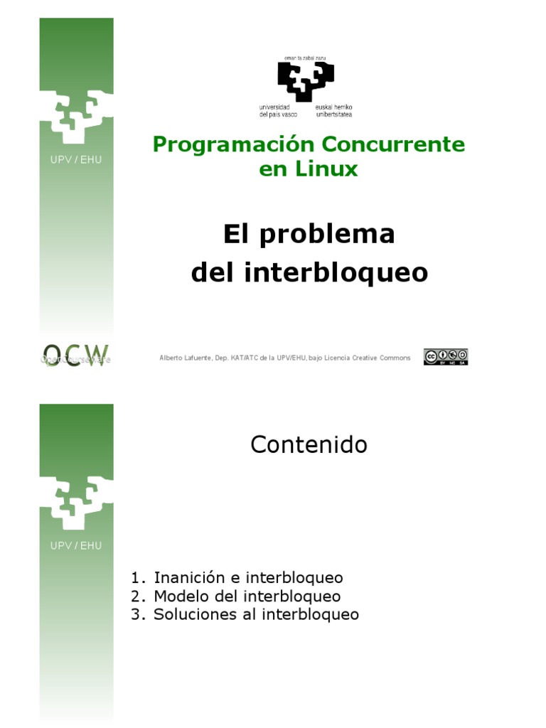 Interbloqueo | PDF | Programación de computadoras | Ciencias de la ...