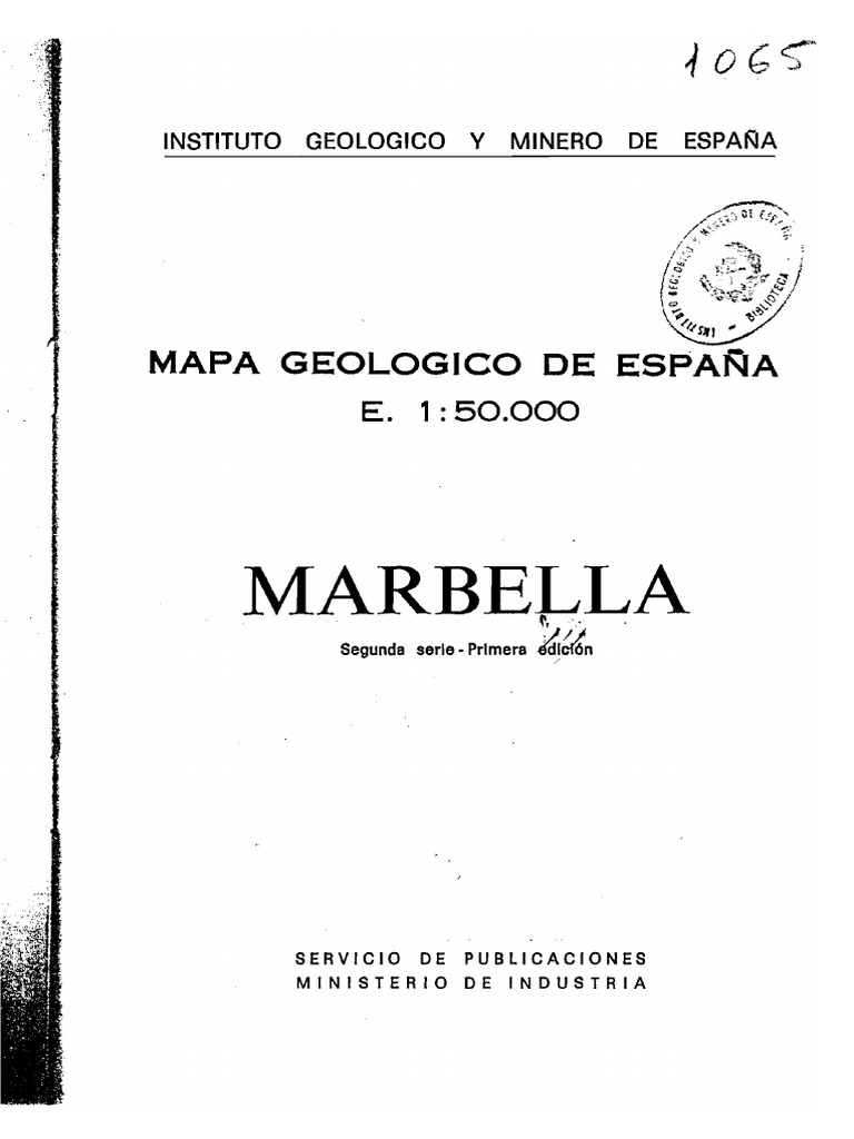 Mapa Geologico de Marbella | Descargar gratis PDF | Roca clástica | Granito