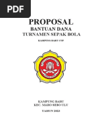 PROPOSAL Turnamen Sepakbola | PDF | Olahraga & Rekreasi