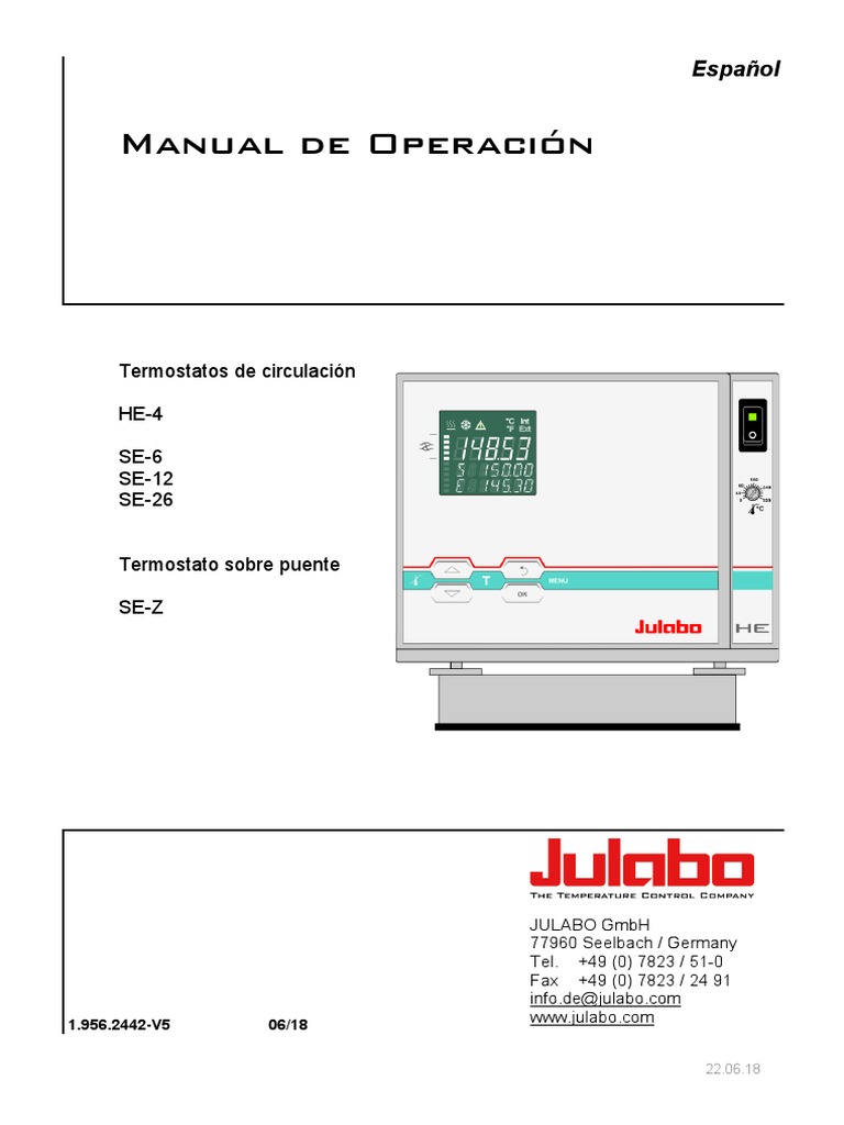 Julabo Manual | PDF | Residuos | Gestión de residuos