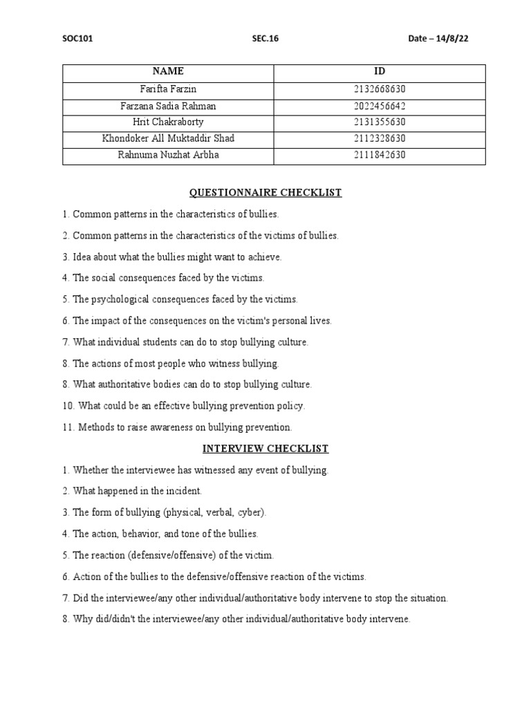 SOC-Questionnaire-and-Interview-Checklist | PDF