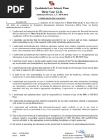SLS Pune BA/BBA LL.B Admission CV Guide | PDF