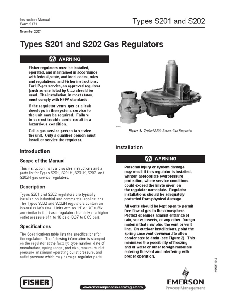 Reguladores de Gas s201 y s202 97 | Download Free PDF | Valve ...