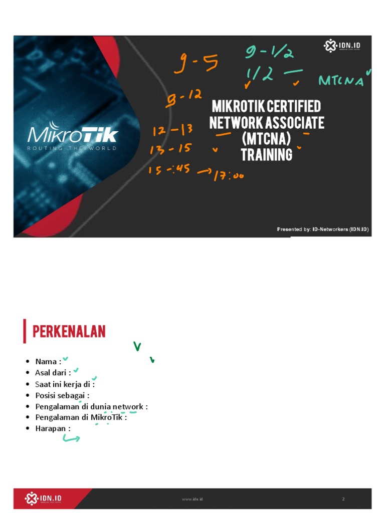 Panduan Sertifikasi MTCNA MikroTik | PDF