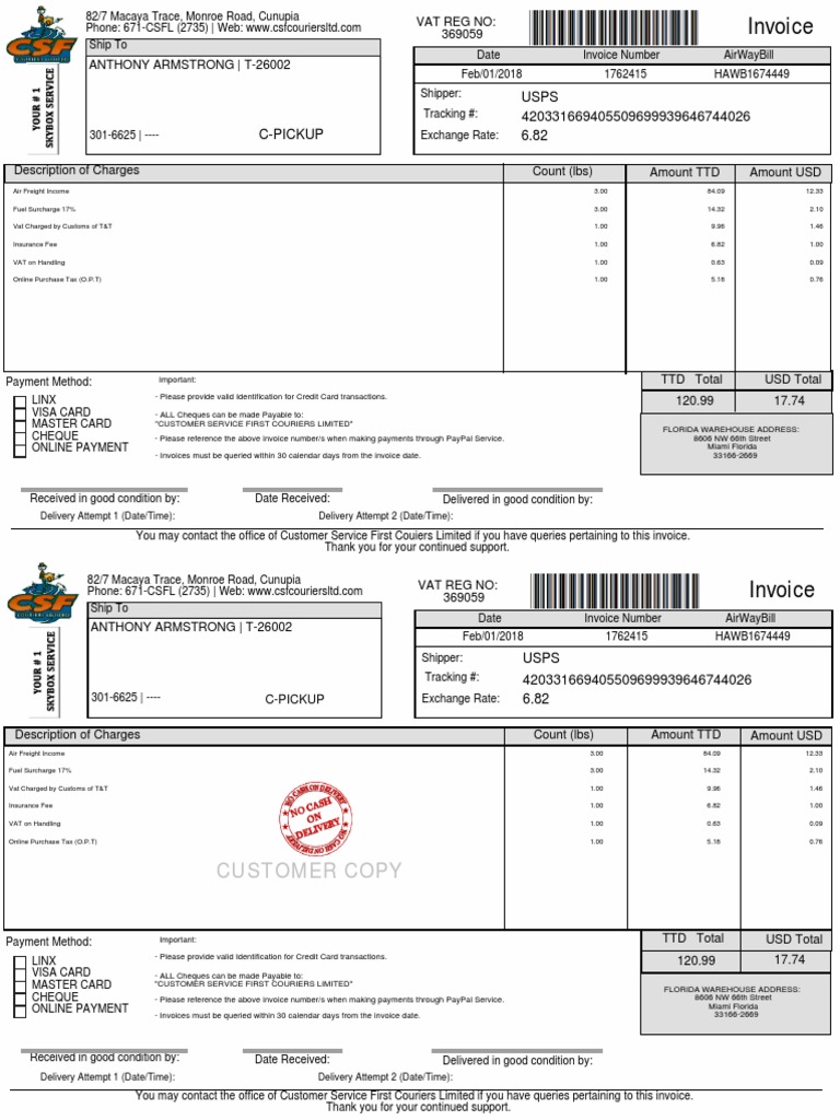 Invoice August 2017 - Test-1762415 | PDF | Payments | Value Added Tax