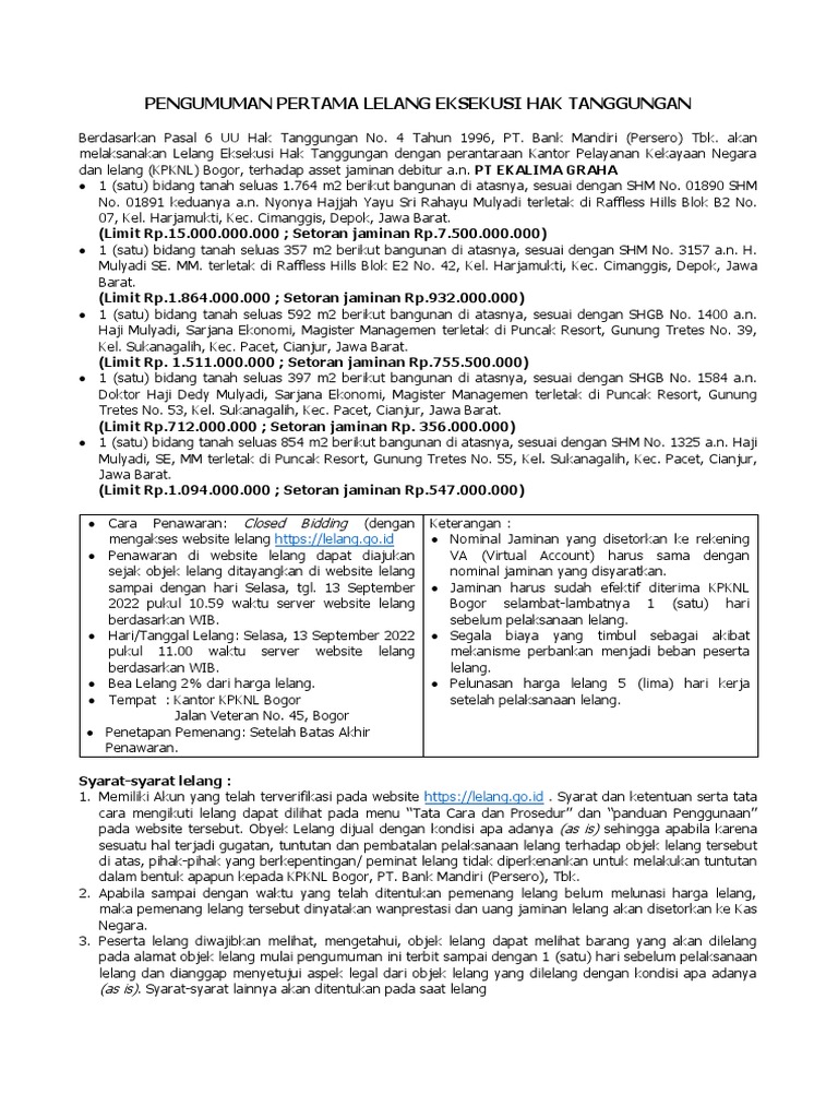 Raffles Blok E2 No 42 Dan b2 No 07 Update | PDF