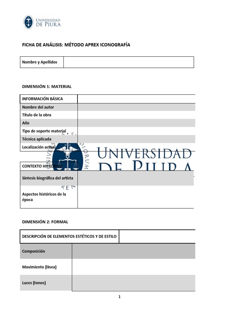 Modelo Comentario APREX Iconografia | PDF