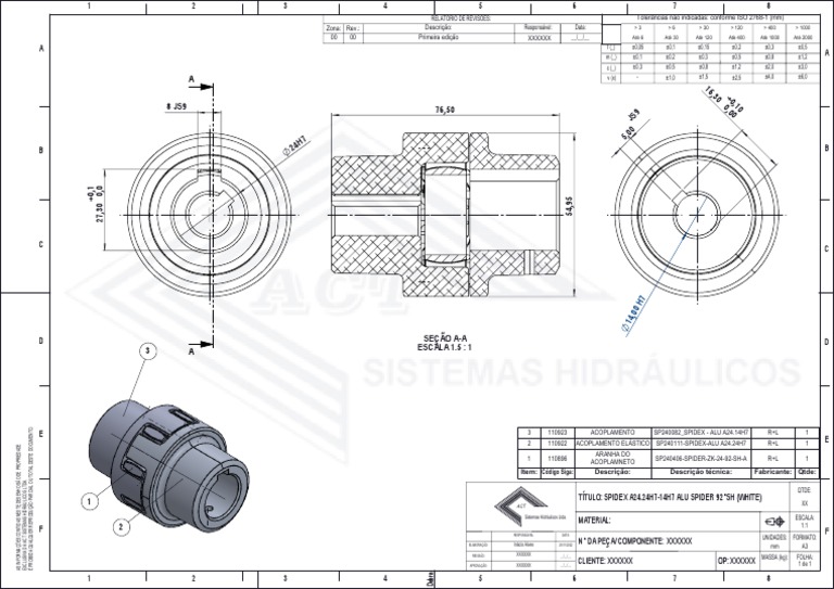 Spidex A24.24h7-14h7 Alu Spider 92°sh (White) | PDF