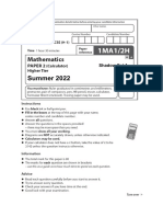 GCSE (9-1) Mathematics Mock Set 6 Paper 1H Mark Scheme | PDF | Mathematics