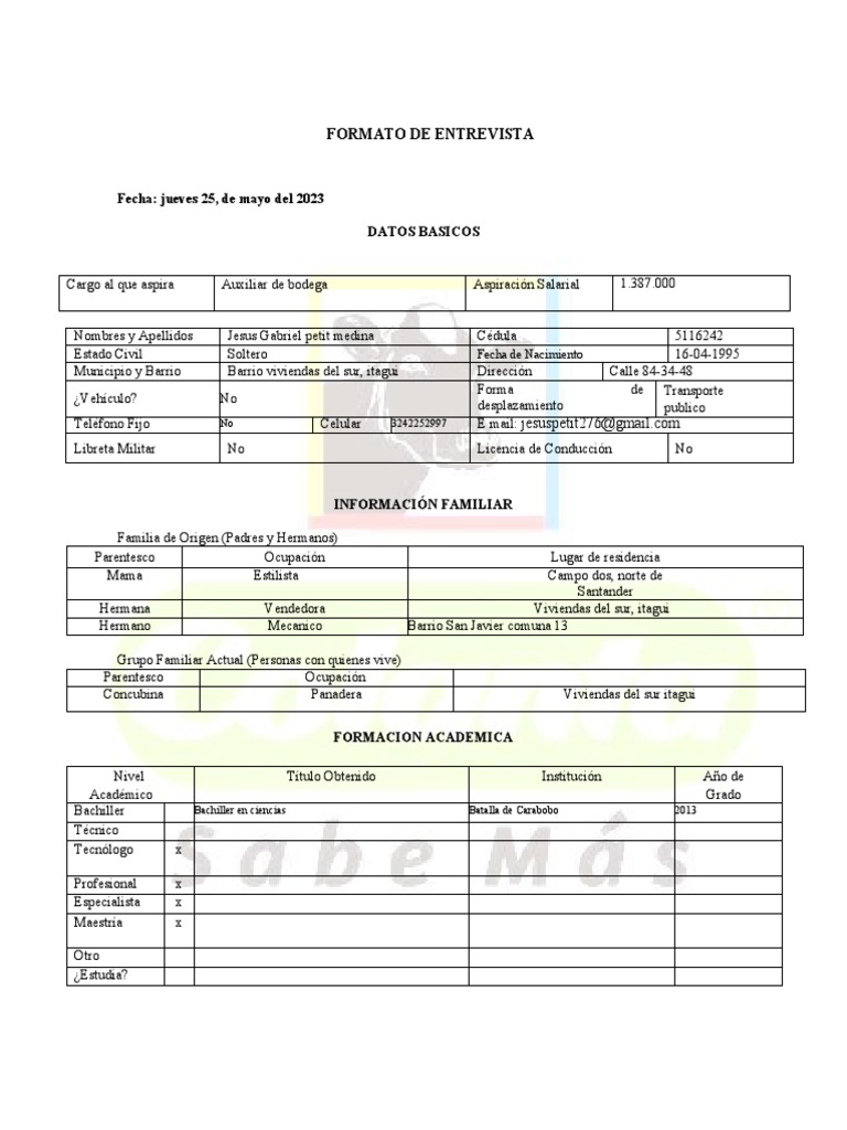 Formatos Colanta | PDF