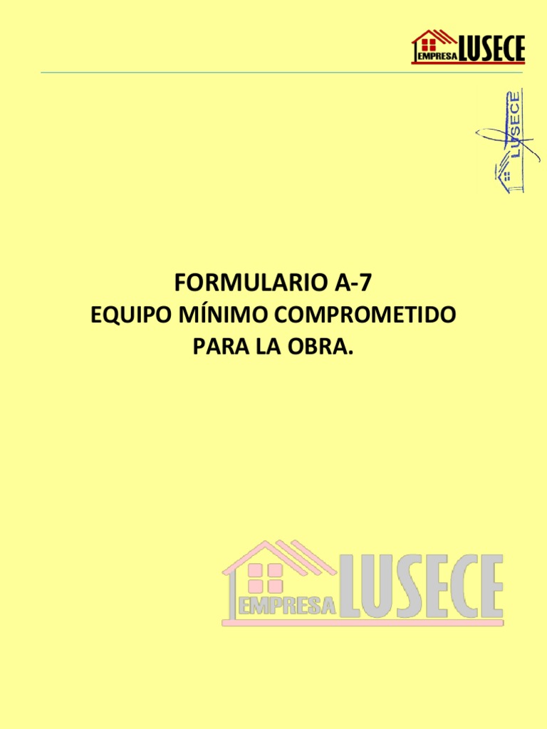 Formulario A-7 | PDF