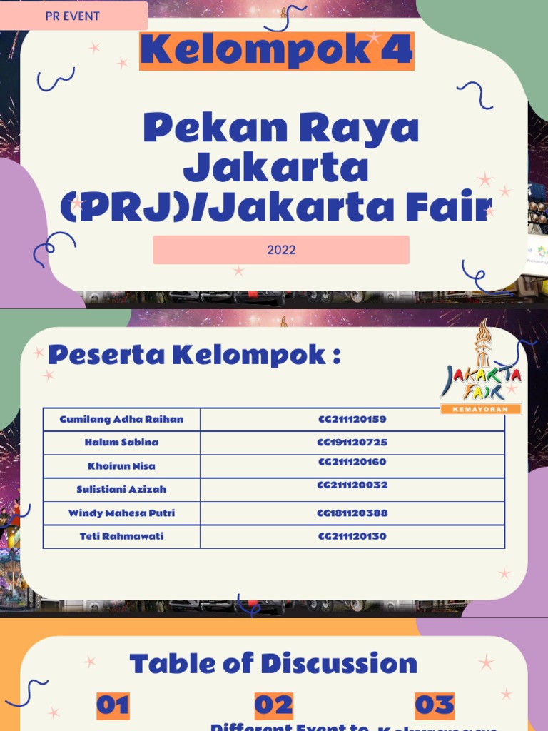Kelompok 4 Pekan Raya Jakarta (PRJ) - Jakarta Fair | PDF | Bisnis | Pengelolaan Keuangan & Uang