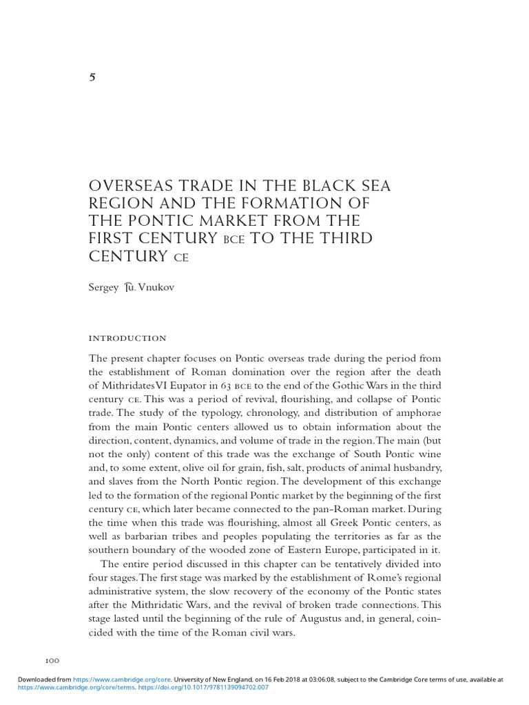 Oversea Pontic Black Sea Trade | PDF | Rock (Geology) | Pottery