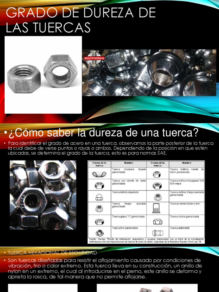 Grado de Dureza de Las Tuercas | PDF