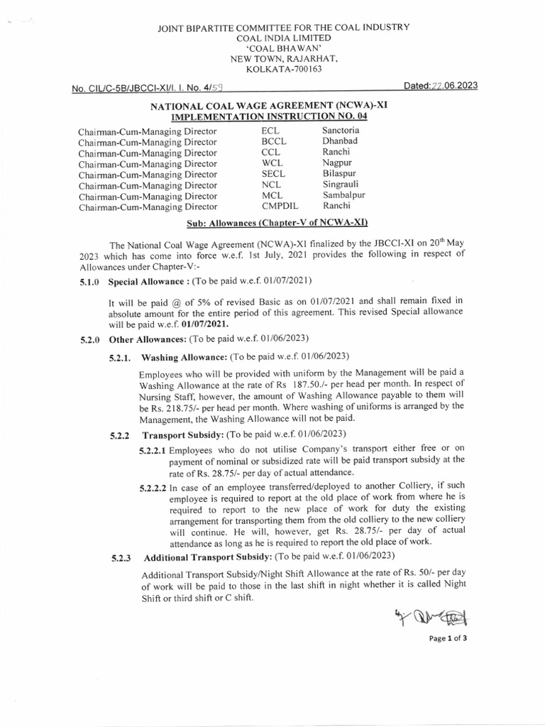 Implementation Instruction 4 | PDF | Coal Mining | Mining