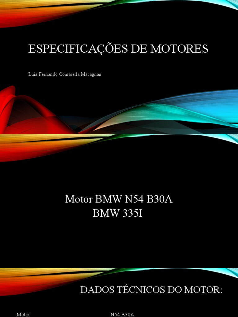 Torques e Especificações do Motor BMW 325i | PDF | Pistão | Propulsão