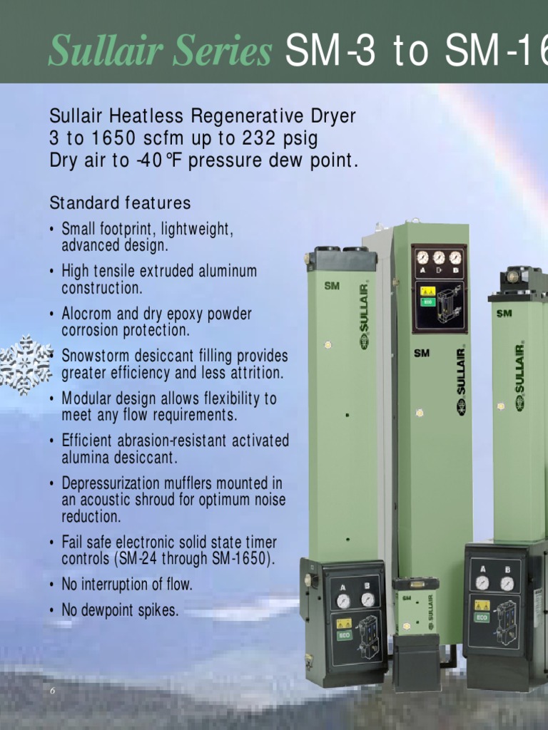 Sullair SM Series Air Dryers Overview | PDF | Manufactured Goods ...