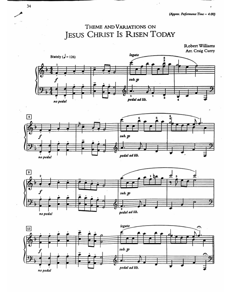 Jesus Christ Is Risen Today | PDF