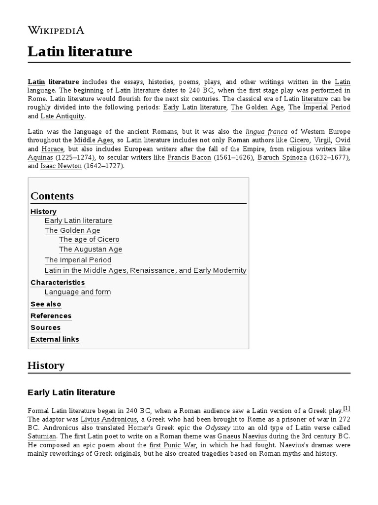 Latin Literature | PDF | Latin Literature | Virgil