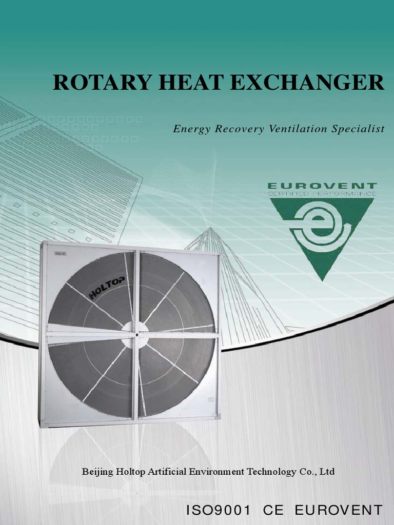Rotary Heat Exchanger Overview | PDF | Humidity | Heat Exchanger