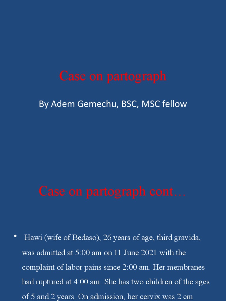 Case On Partograph | PDF