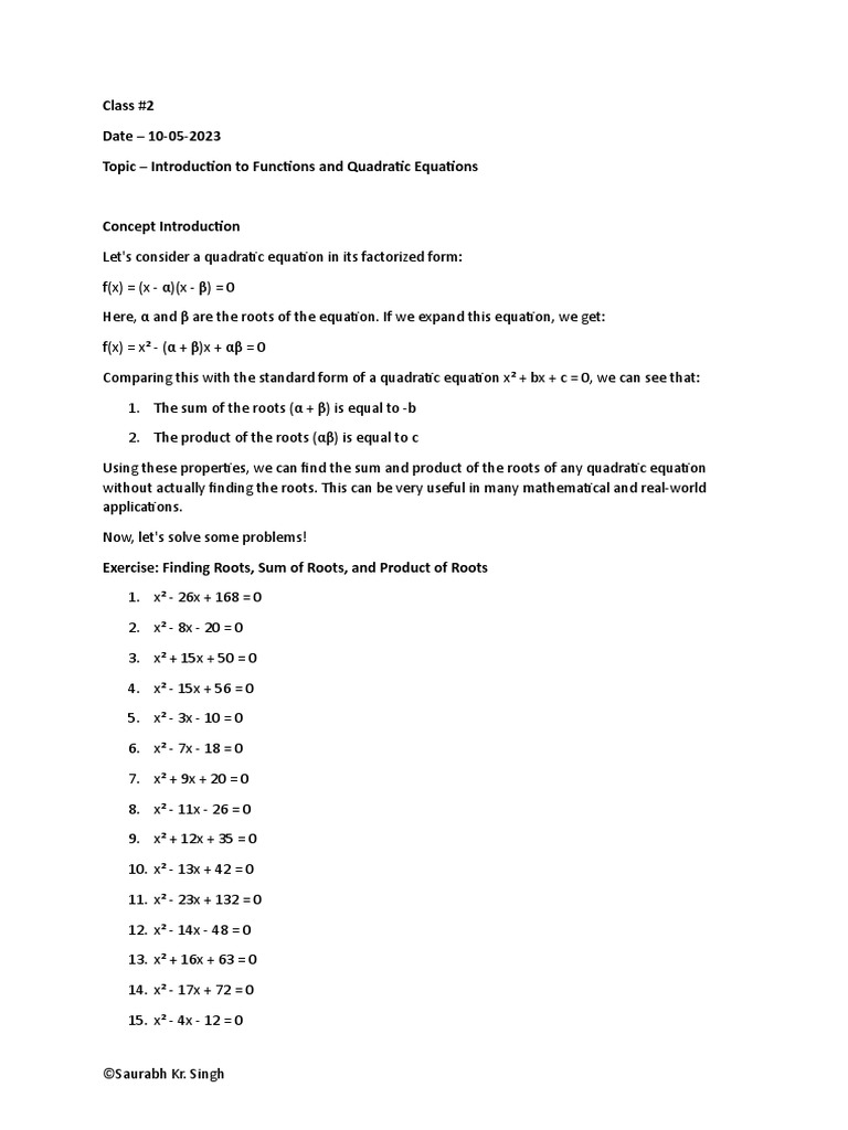 Understanding Quadratic Functions | PDF
