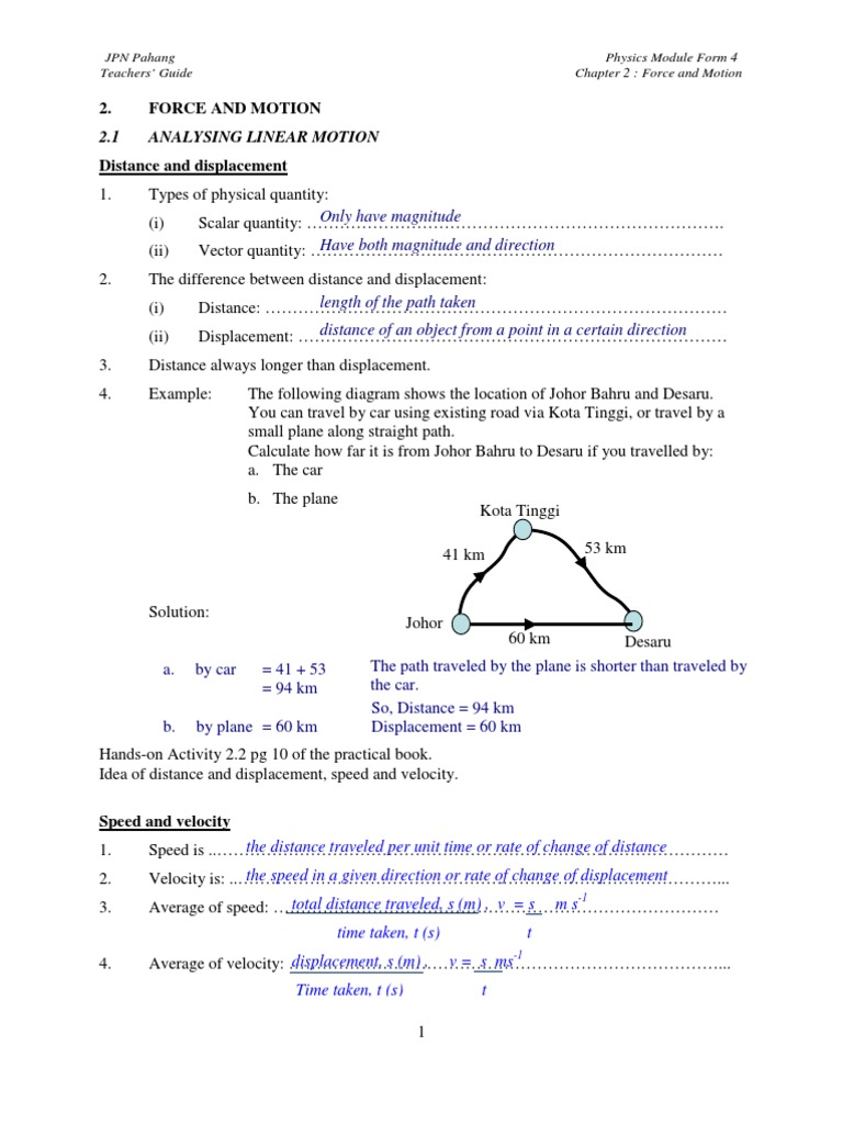 Force and Motion in Physics Module | PDF | Gravity | Acceleration