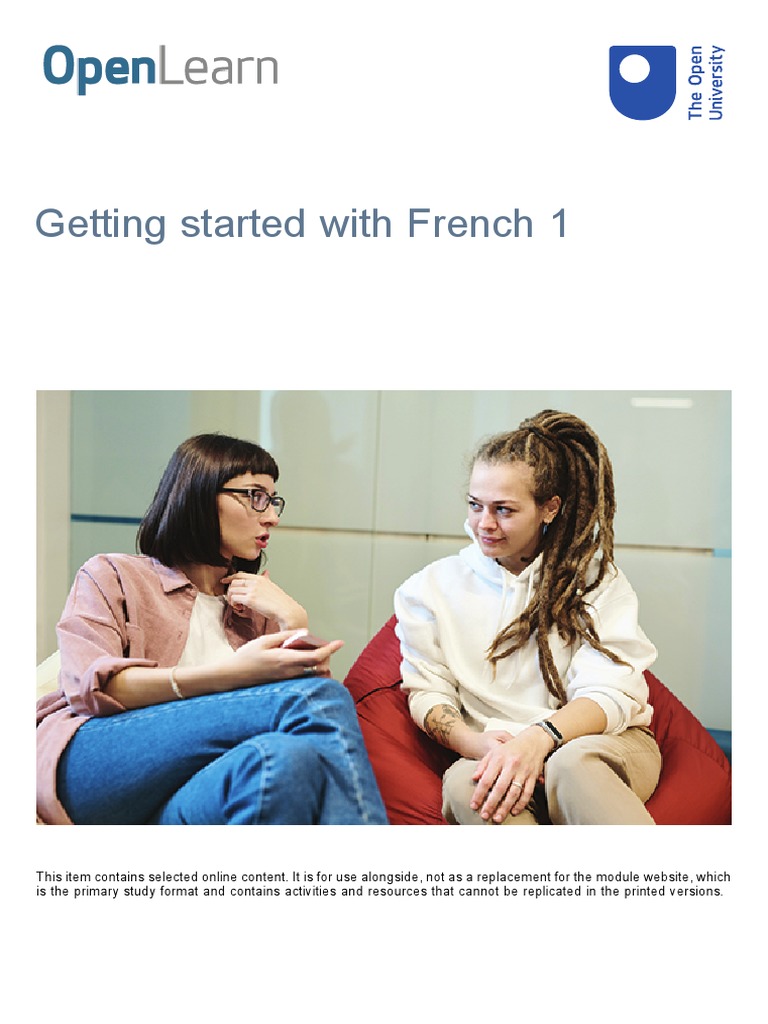 Getting Started With French 1 Printable | PDF | Creative Commons ...
