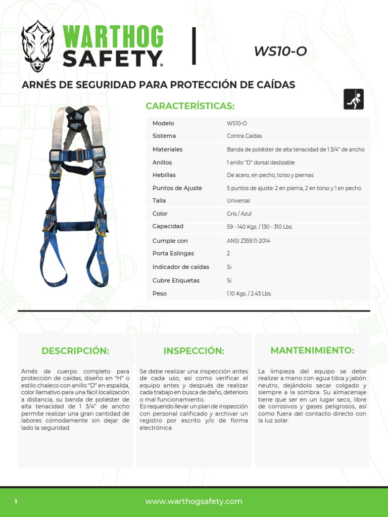 Ficha Tecnica WS10-O | PDF