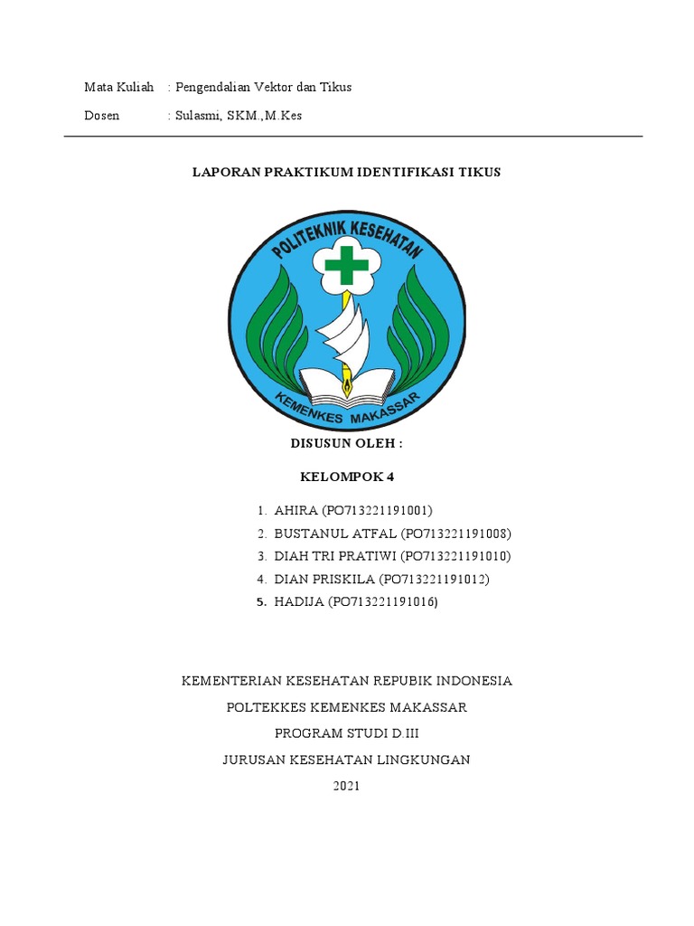 KLP 4 LAPORAN IDENTIFIKASI TIKUS | PDF