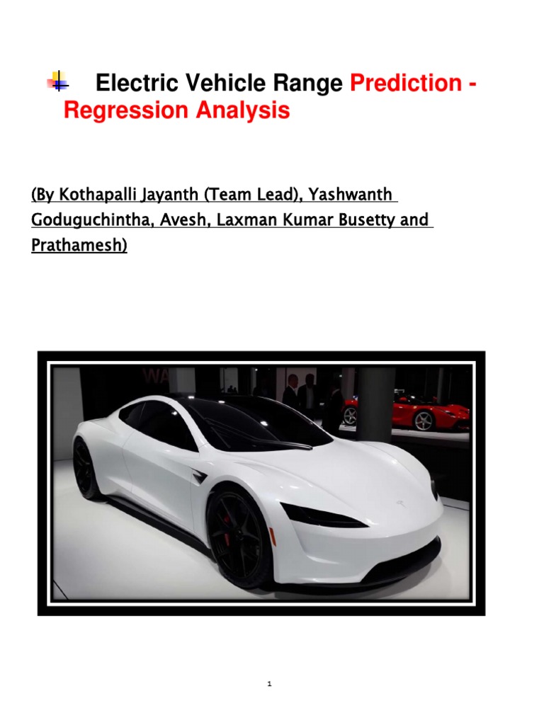 Electric Vehicle Range Prediction Analysis | PDF | Support Vector ...