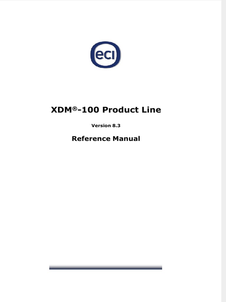 Dokumen - Tips - XDM 100 Product Line RM Etsi b02 83 en | PDF | Copyright | Electronics
