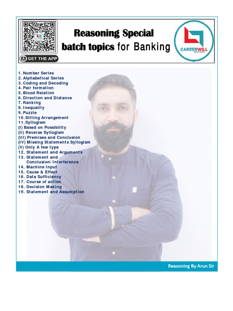 Banking Reasoning Topics Guide | PDF