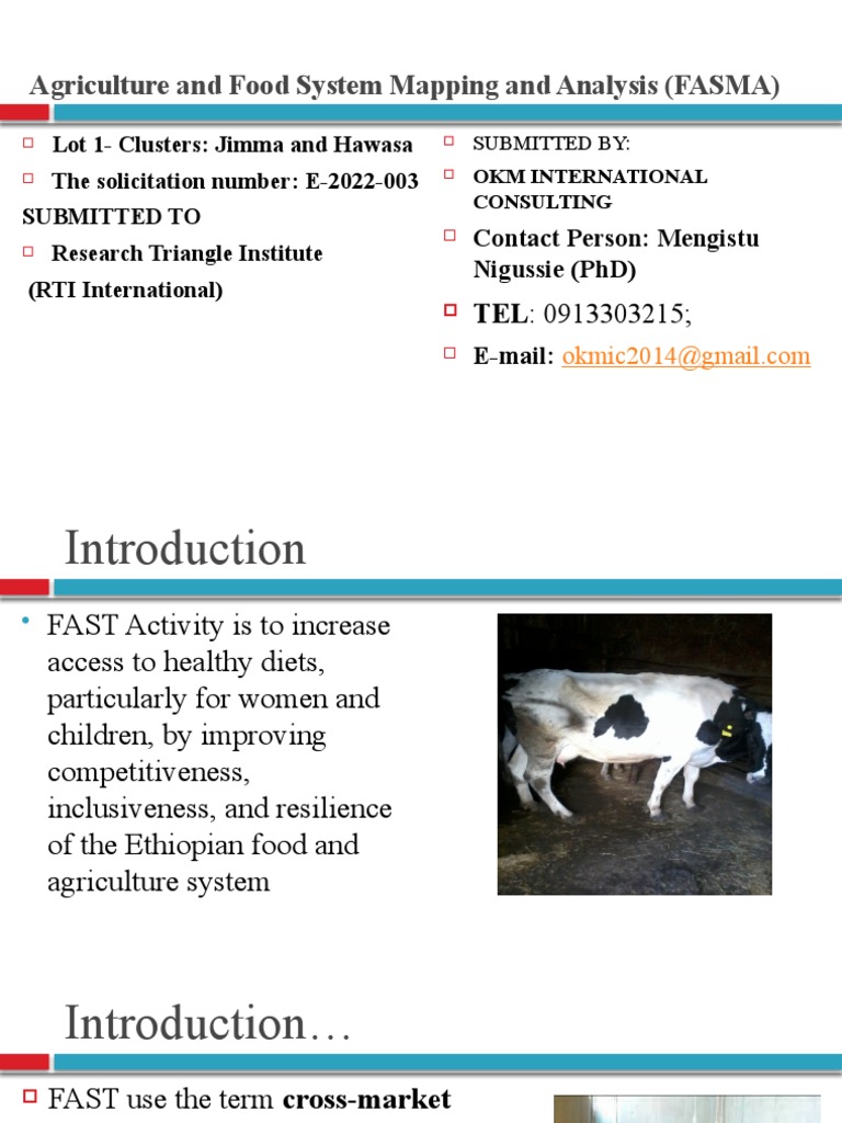 Agriculture and Food System Mapping - RTI - OKM | PDF | Swot Analysis ...