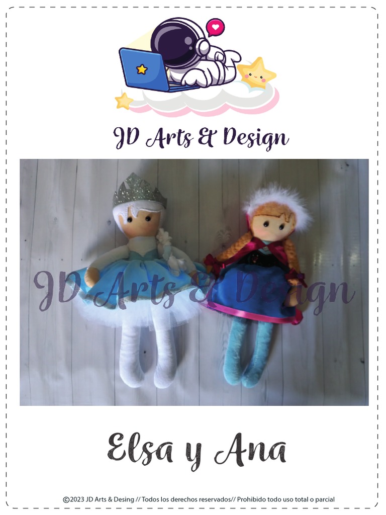 Patrones de Costura Elsa y Ana Grande | PDF | Ropa