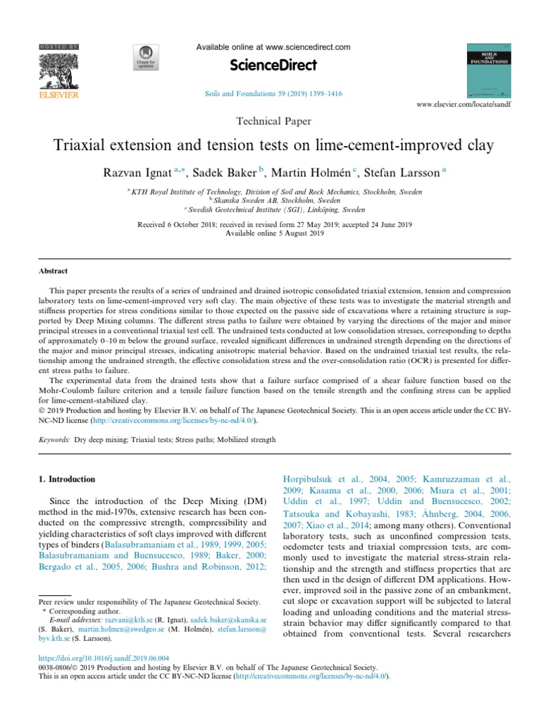 Triaxial Extension and Tension Tests | PDF | Strength Of Materials ...