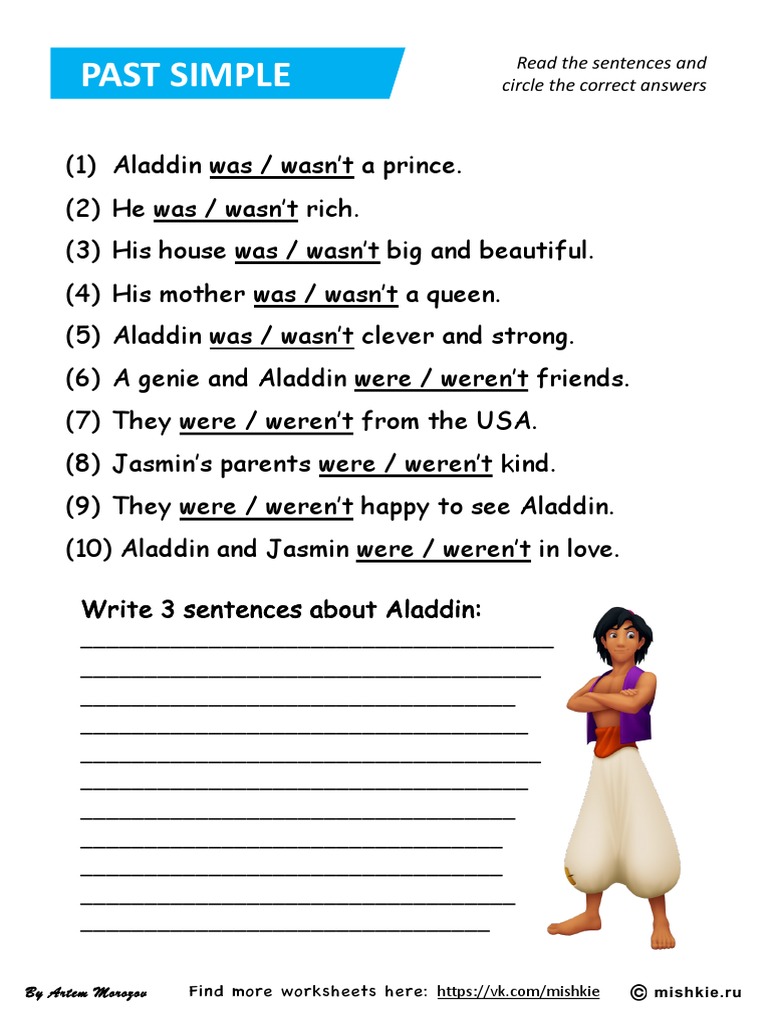 Aladdin Worksheet for Kids | PDF | Language Arts & Discipline | Home ...